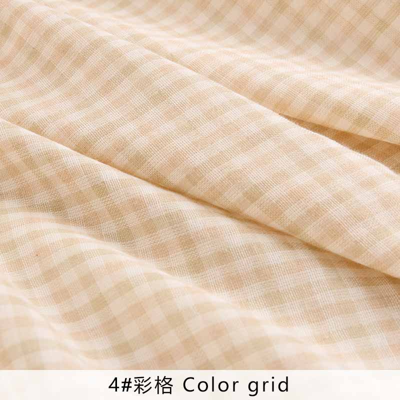 Beige Natural Color Double Gauze Fabric Eco-Friend... – Grandado