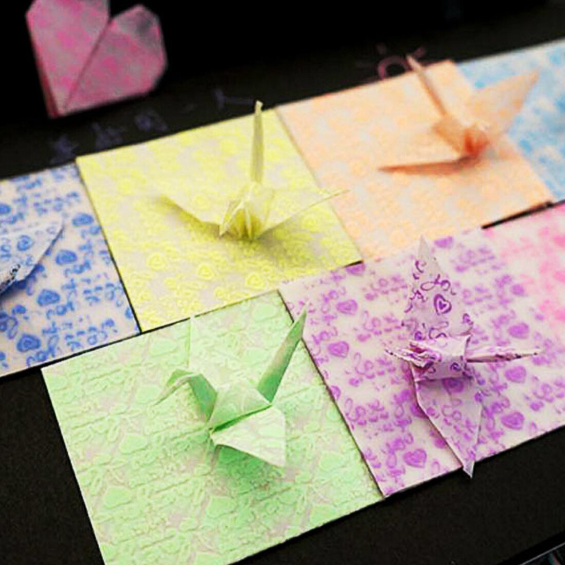 18 pièces/ensemble carré Origami papier simple fac... – Grandado