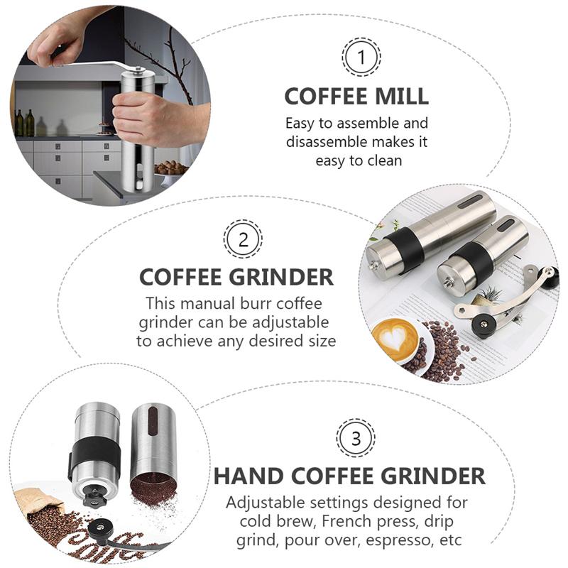 Manual Coffee Grinder with Adjustable Setting Port... – Grandado