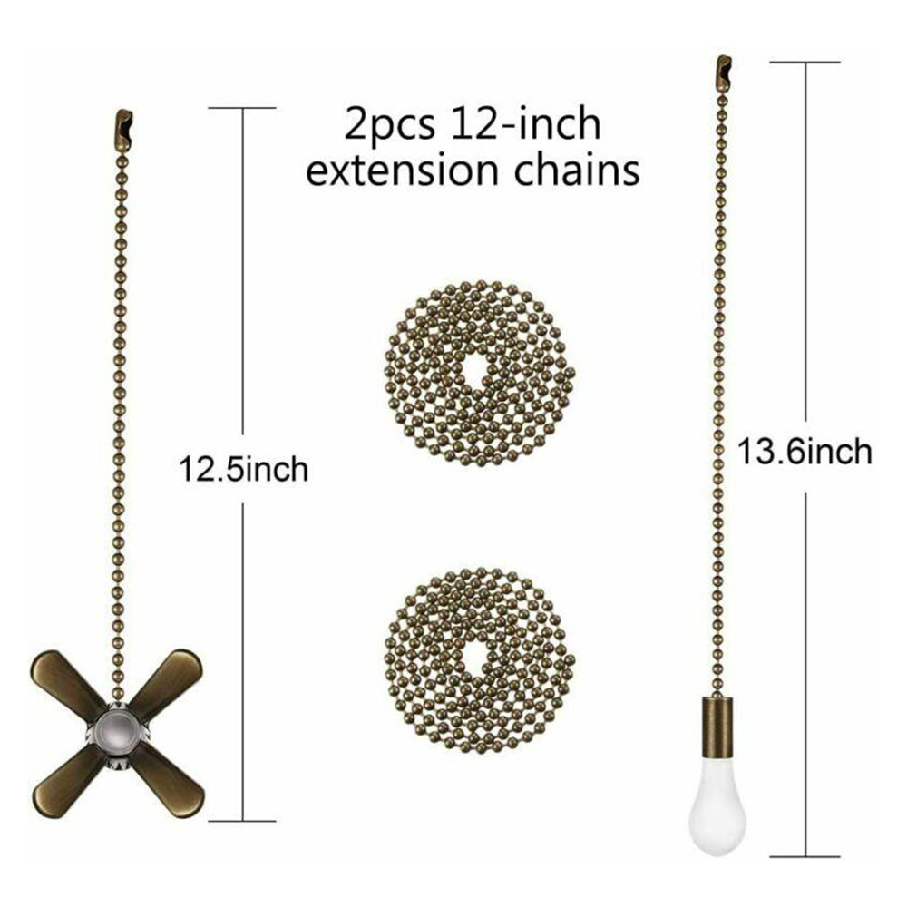 Ceiling Fan Pull Chain Beaded Ball Extension Chain... – Vicedeal