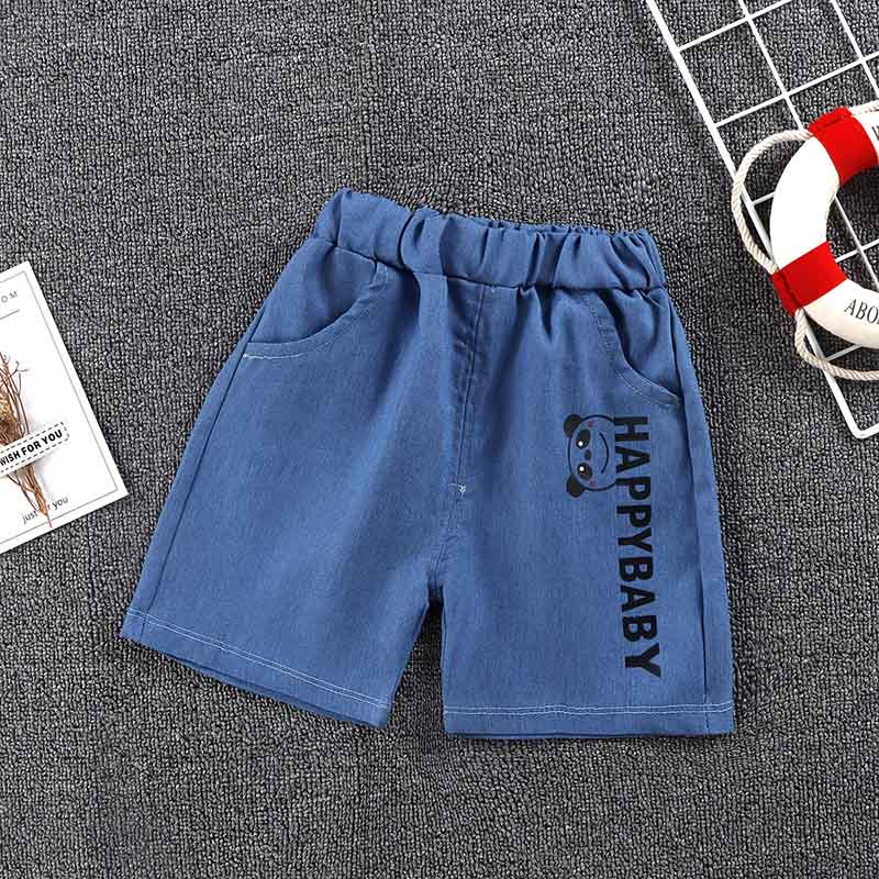 Summer Kids Denim Shorts 3-7 Years Cartoon Print S... – Grandado