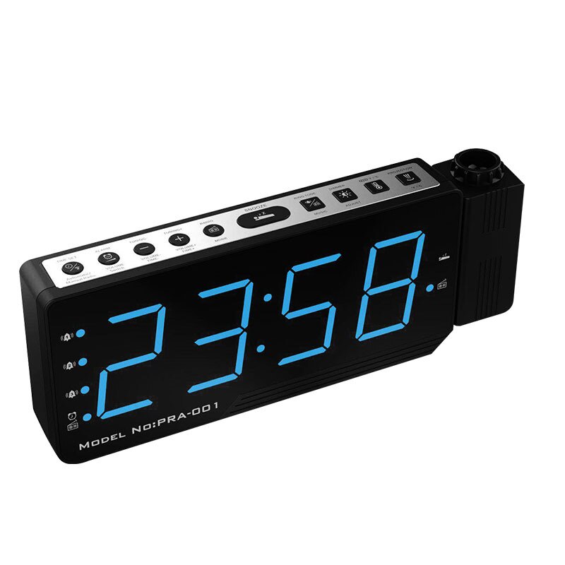 Digital Radio Alarm Clock Projection Snooze Timer ... – Vicedeal