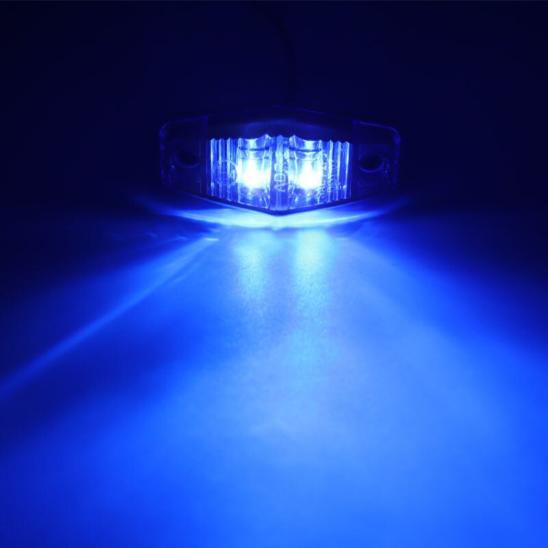 10pcs 12V/24V Truck Lorry Blue Side Marker Lights ... – Grandado