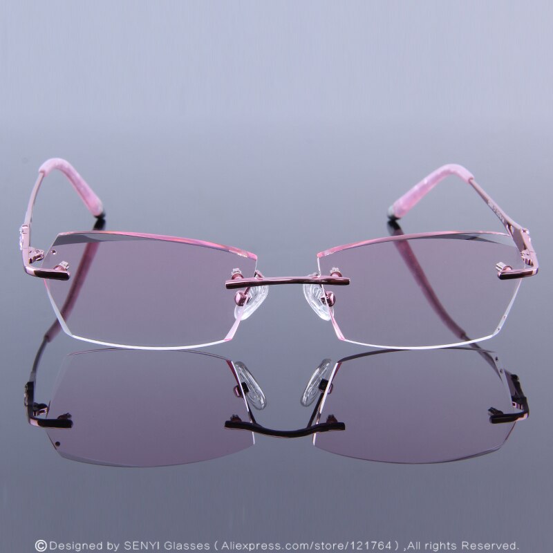 Eye Glasses Frames for Women Rhinestone Rimless Ey... – Vicedeal