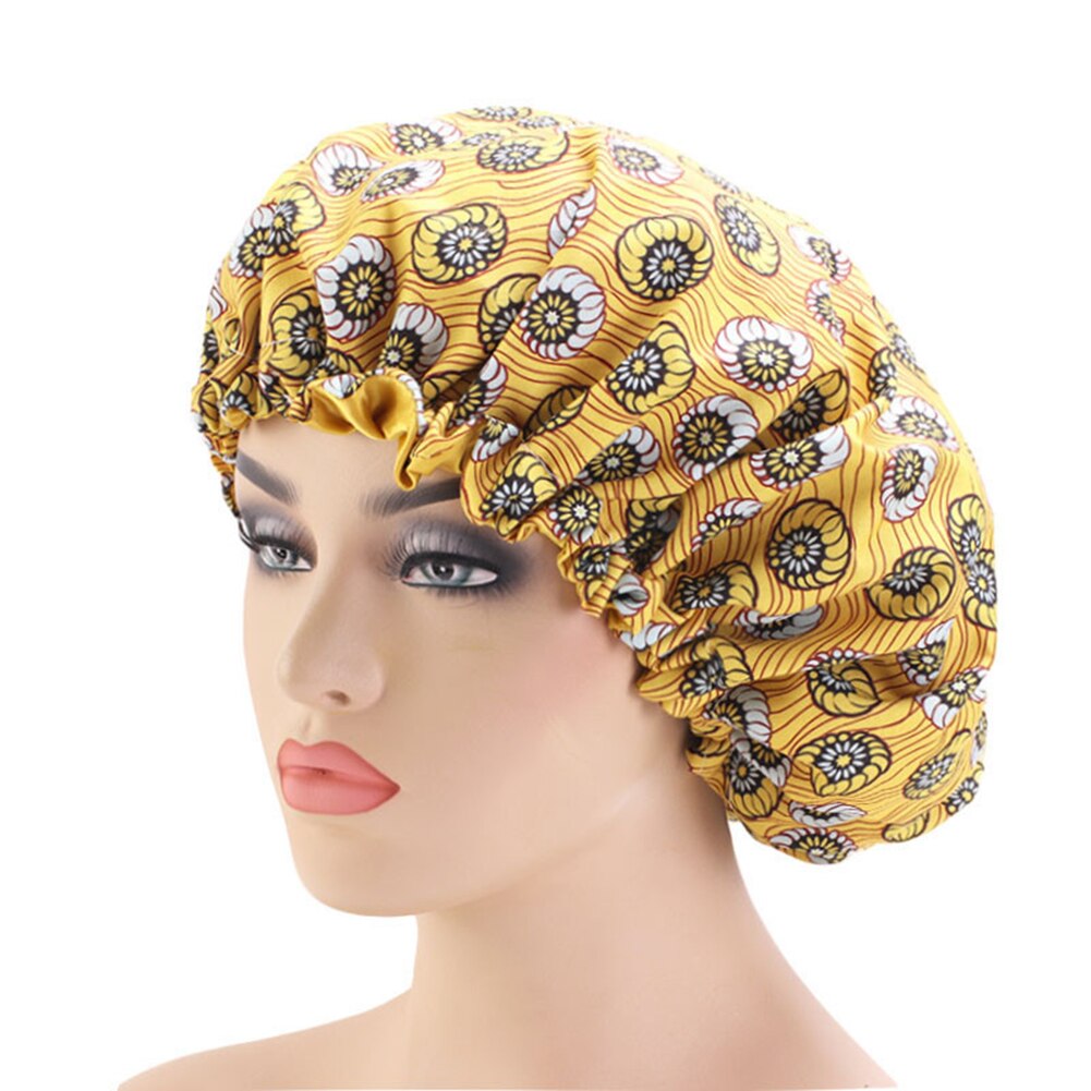 Women African Floral Print Satin Night Sleep Bonne... – Vicedeal