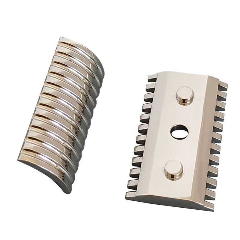 Dscosmetic X2 Stainless steel open comb double edg... – Grandado