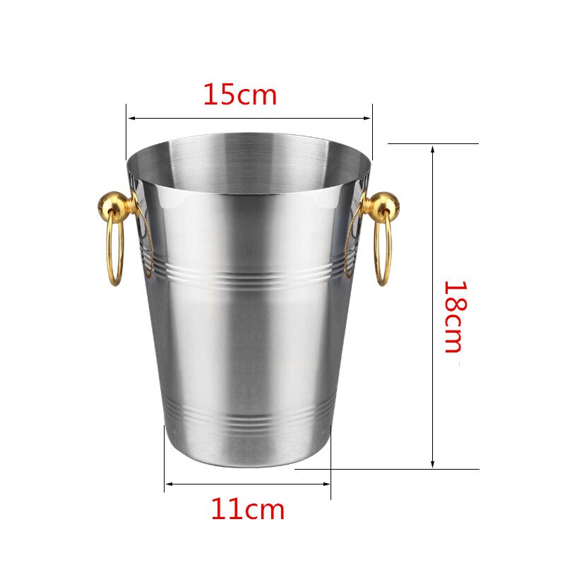 Stainless Steel wine ice Bucket Chiller golden Win... – Grandado