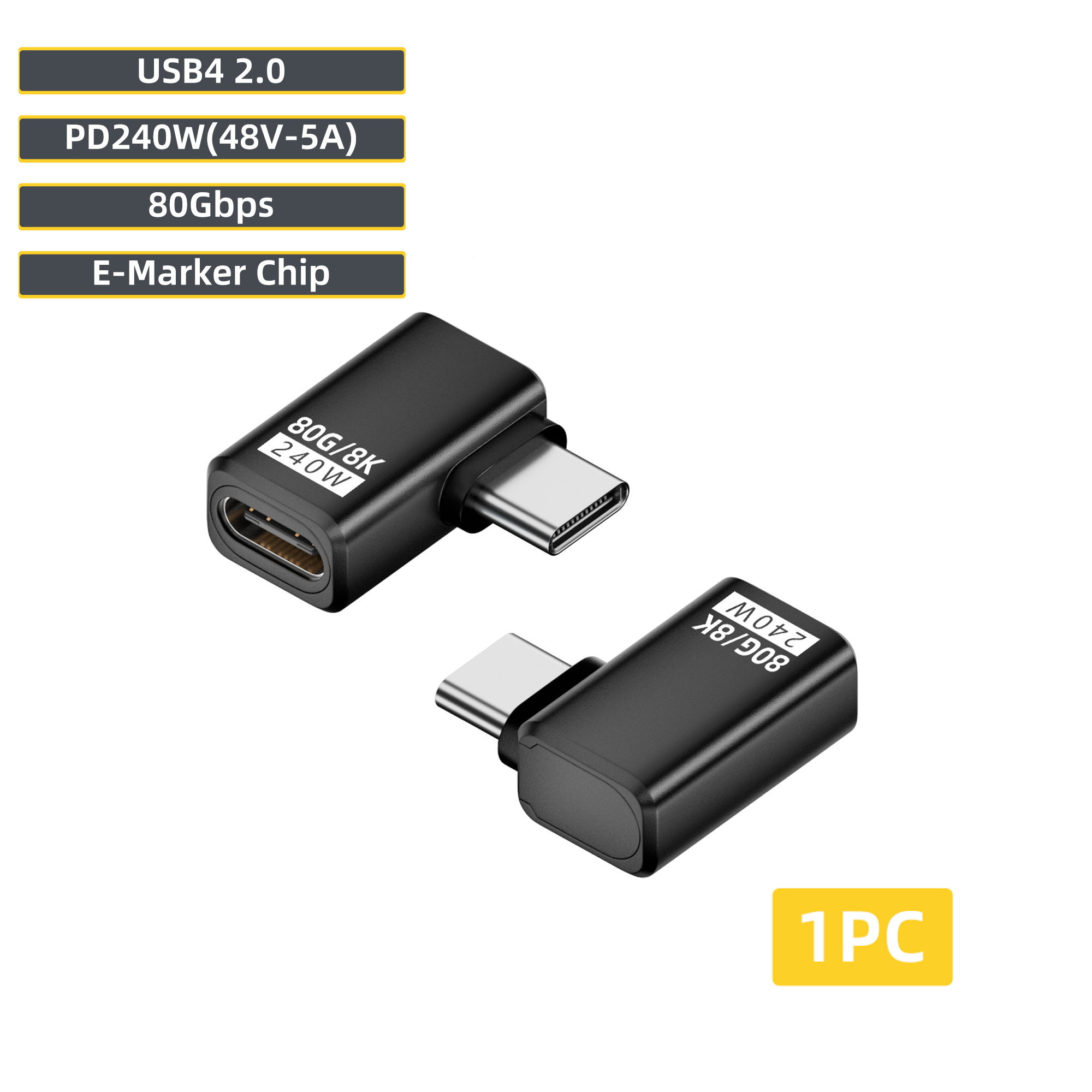 USB C Extender Adapter 240W Cable Extension Type-C... – Vicedeal