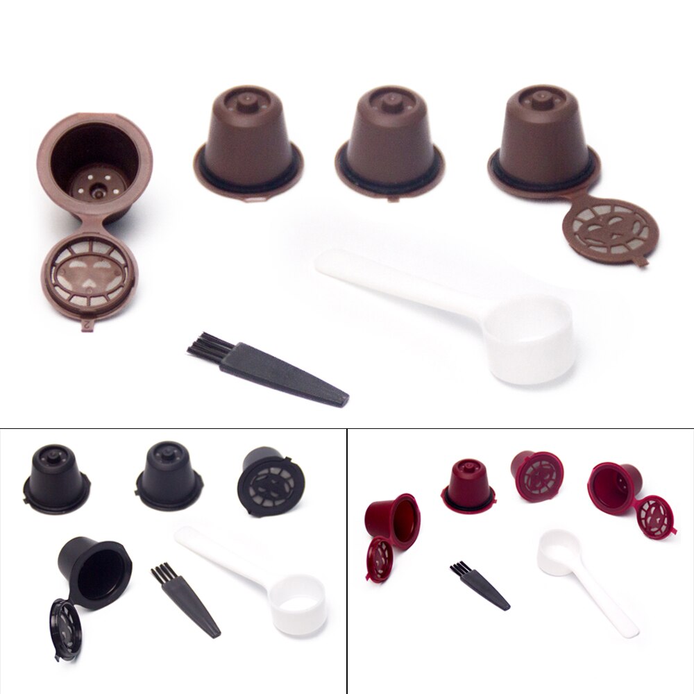 4 stuks Herbruikbare Hervulbare Koffie Capsule Peu... – Grandado