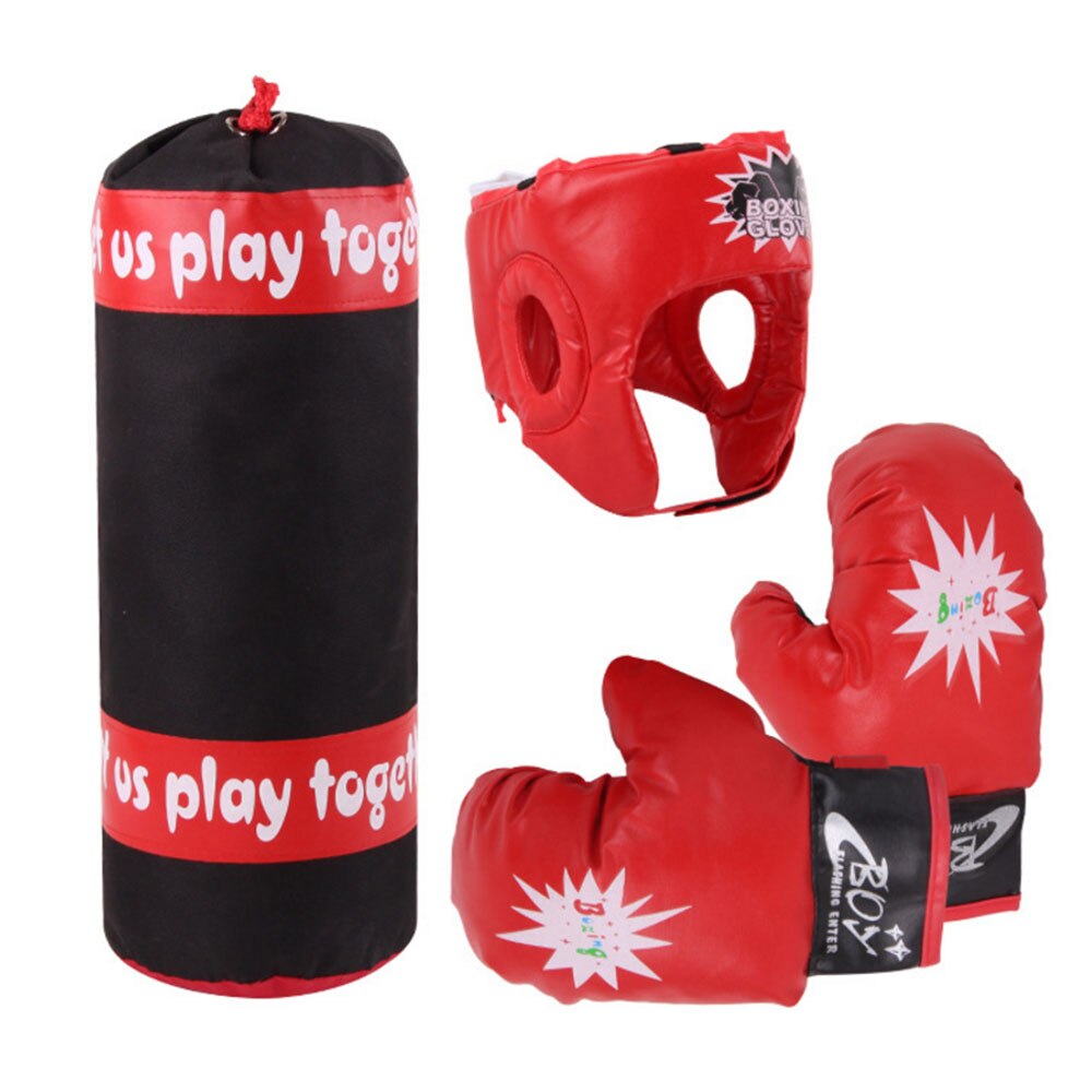1pair Kids Toys Boxing Gloves Kit Punching Bag Edu... – Vicedeal