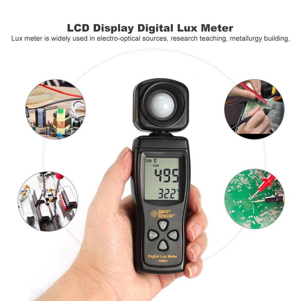 Digital luxmeter AS803 Lux Meter Light Meter illum... – Grandado