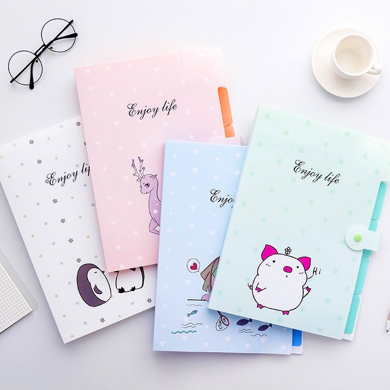 Cute Cartoon A4 File Folders 5 Pockets Office Expa... – Vicedeal