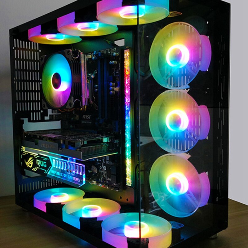 COOLMOON Computer 5V/3PIN Aluminum RGB Color Light... – Vicedeal