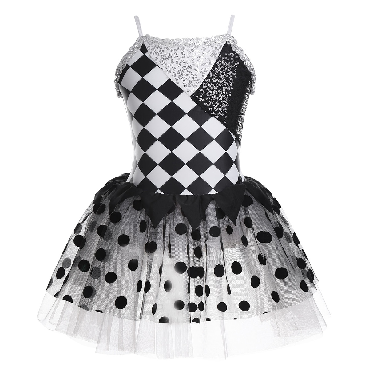 Kids Meisjes Glanzende Pailletten Geometrische Pat... – Grandado