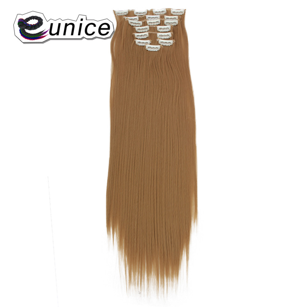 Eunice Straight Hair Clip In Synthetic Hair Extens... – Vicedeal