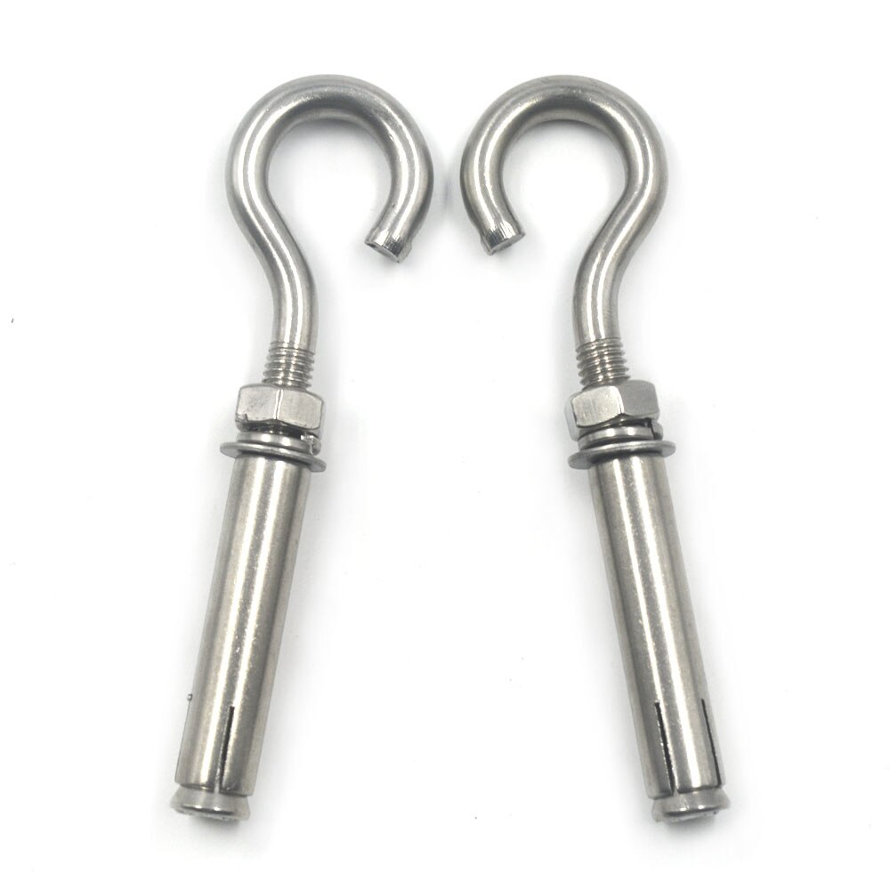 6-Pack 304 Stainless Steel Open Cup Hook Expansion... – Grandado