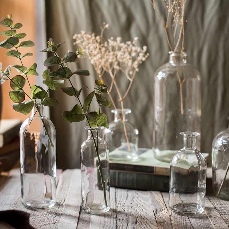 Fine Mouth Glass Storage Bottle Minimalist Scandin... – Grandado