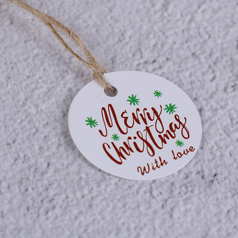 100PCS Christmas Tags Kraft Paper Tag Label Xmas F... – Vicedeal