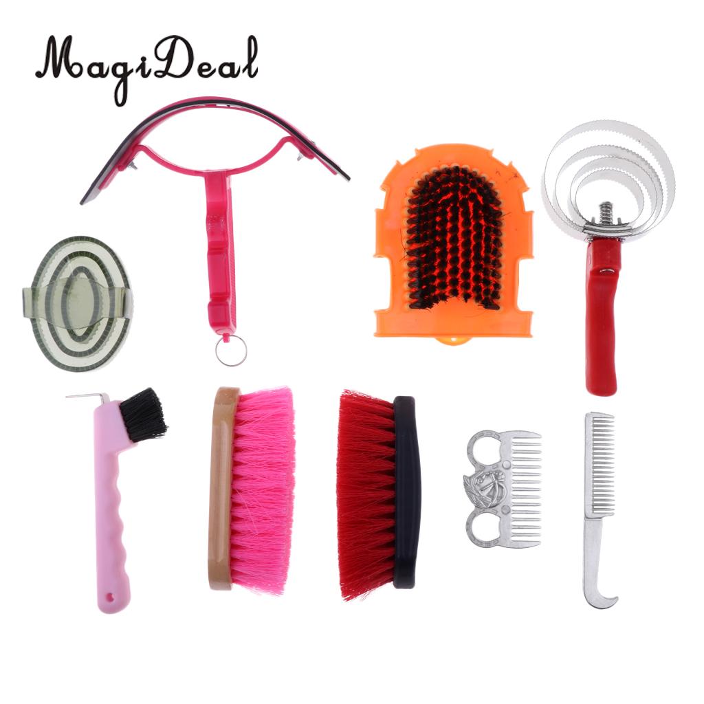 9pcs Horse Care Grooming Equipment Equestrian Kit ... – Vicedeal