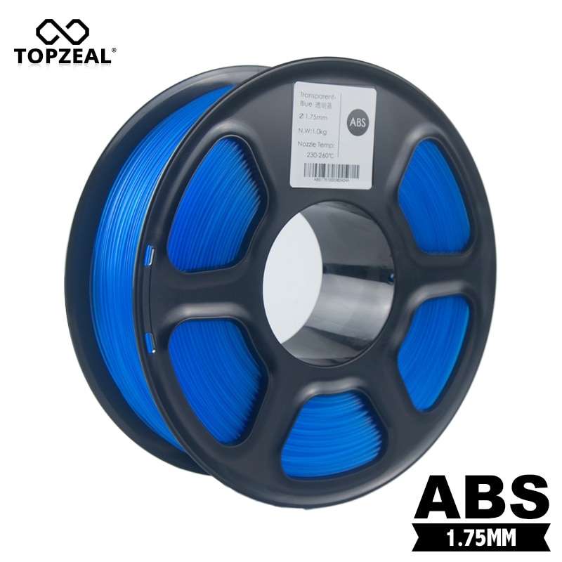 TOPZEAL ABS Transparent Blue Color Filament ABS 1.... – Grandado