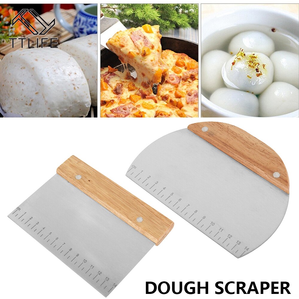 Dough Scraper Stainless Steel Pizza Cutter Kitchen... – Grandado