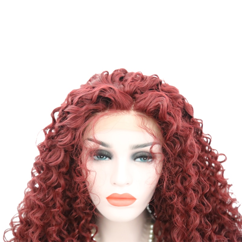 JOY&BEAUTY 24 Inch Long Loose Curly Synthetic Lace... – Vicedeal