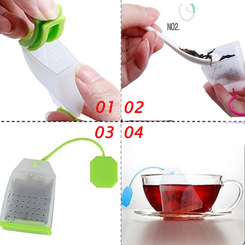 Bolsa de infusores de té de silicona, coladores de... – Grandado
