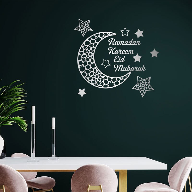 Eid Mubarak Wall Stickers Ramadan Kareem Party Dec... – Grandado
