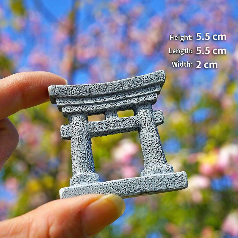 Torii Gate Japanese Decor Miniature Bonsai Zen Cra... – Grandado