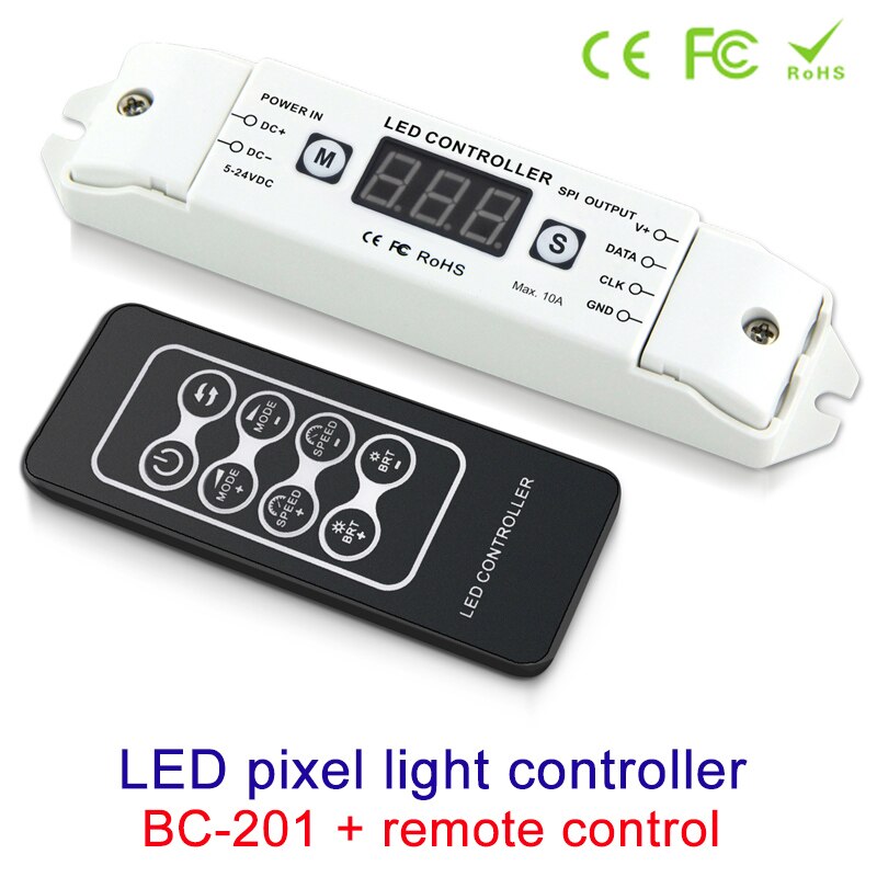 LED Pixel SPI Strip Controller RGB RGBW Dimmer DC5... – Vicedeal