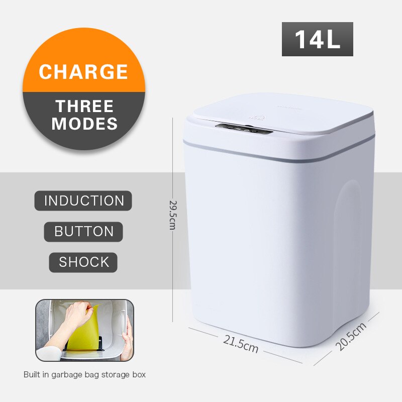 Intelligent Trash Can Automatic Sensor Dustbin Sma... – Grandado
