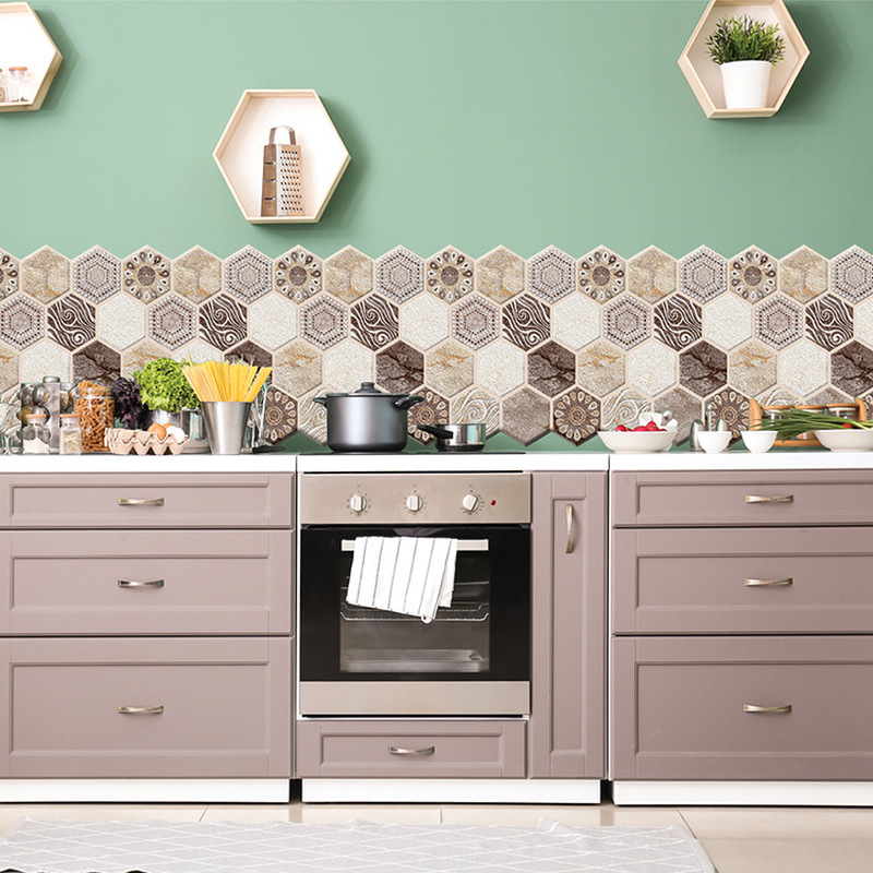 3D Hexagon Wallpaper sticker self-adhesive PVC Wat... – Grandado