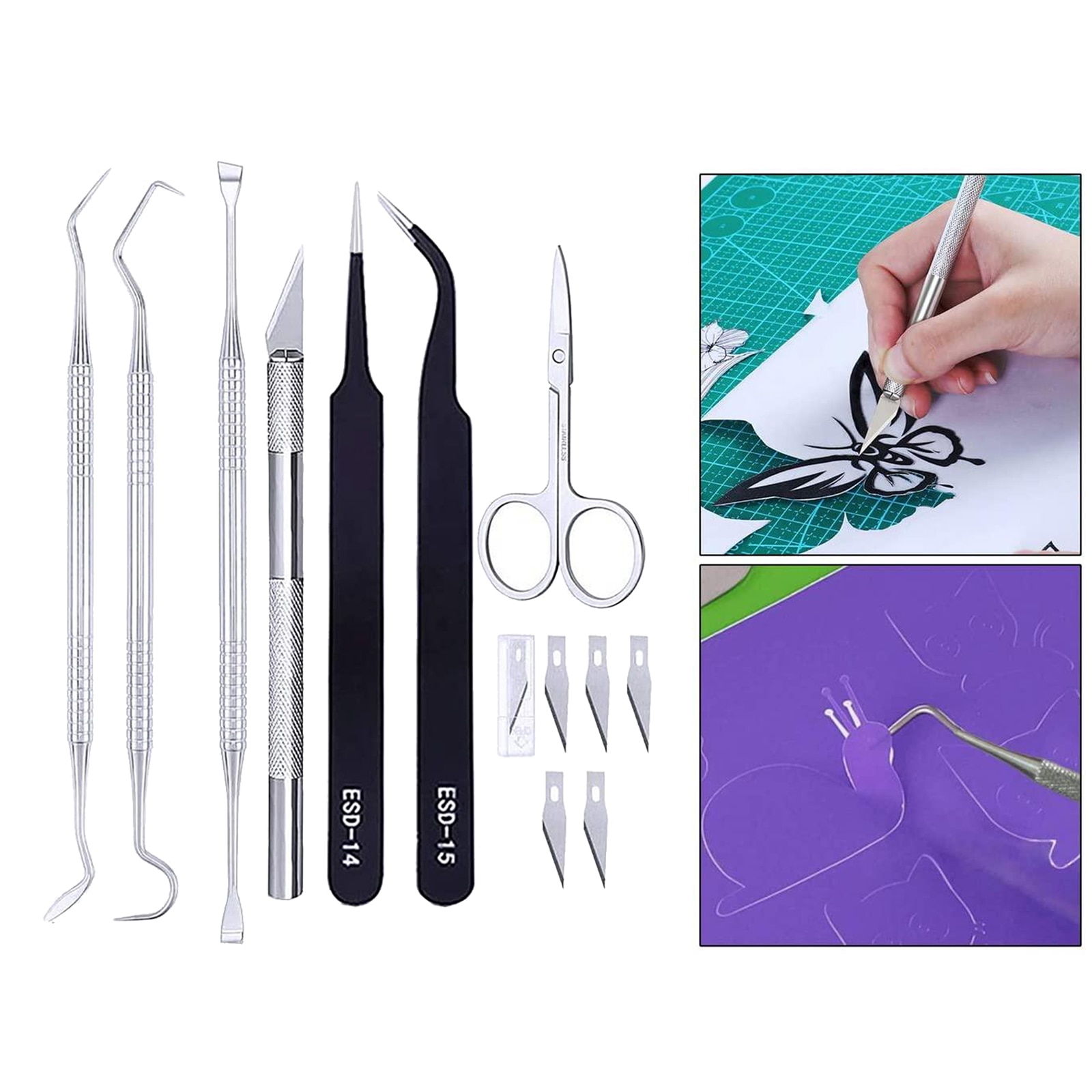 7Pcs Vinyl Weeding Tool Kit Weeder Hooks Scissor f... – Vicedeal