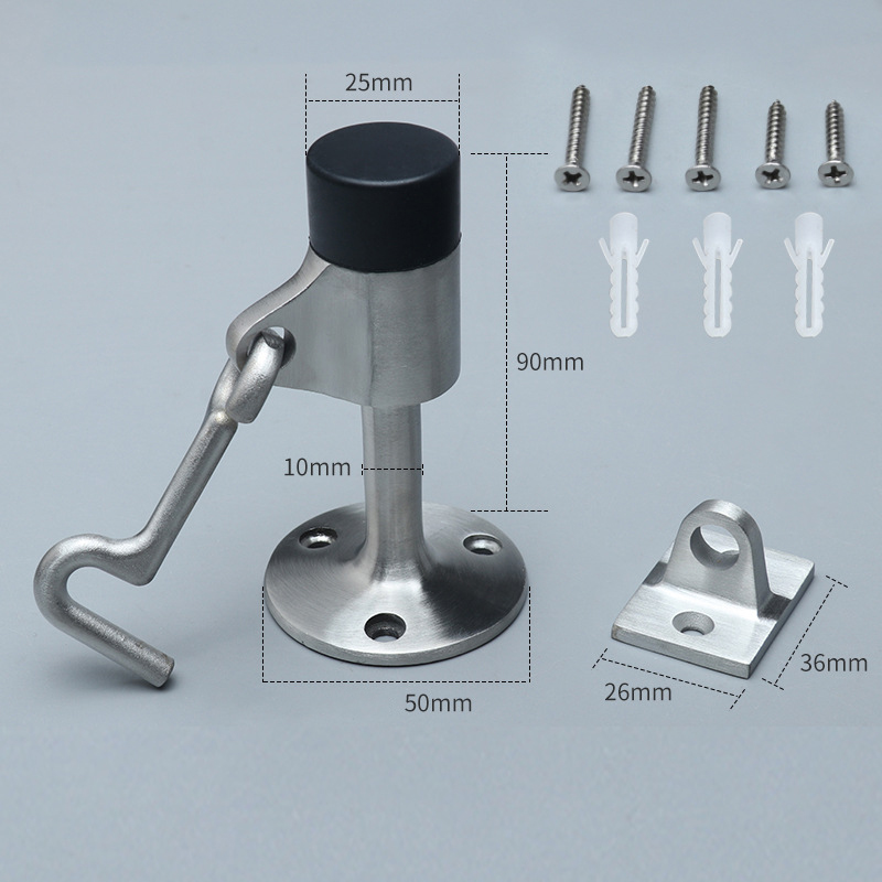 Zware Deurstopper Met Haak, deur Houder Stop Met G... – Grandado