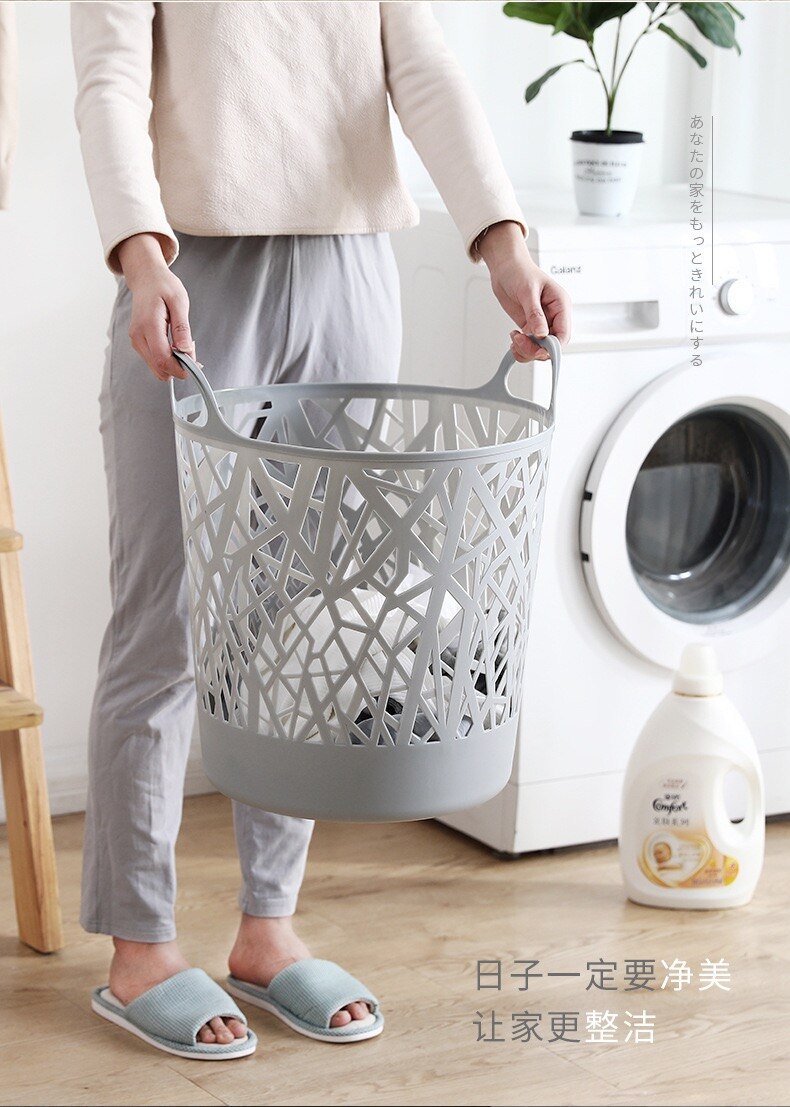 Japanese Style Dry Laundry Round Organizer Basket ... – Grandado