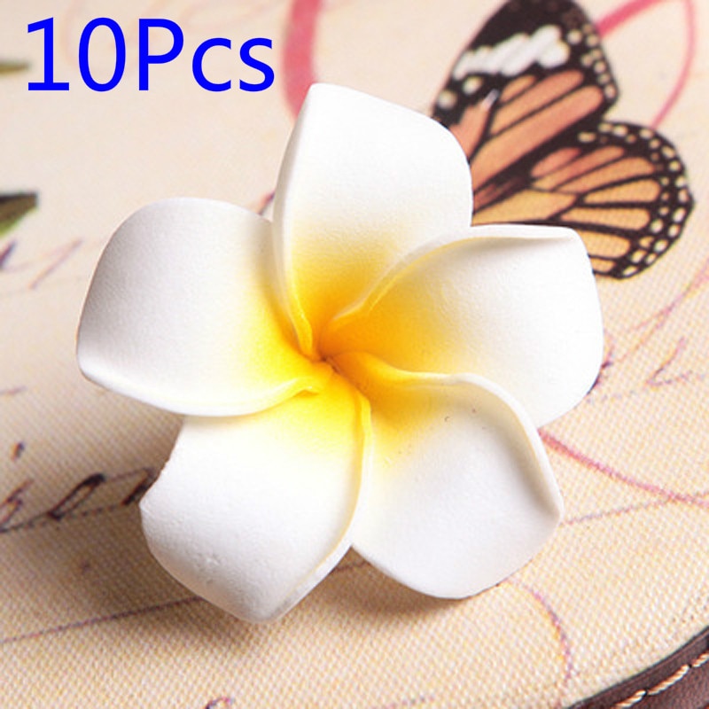 10Pcs/set Plumeria Hawaiian PE Foam Artificial Flo... – Grandado