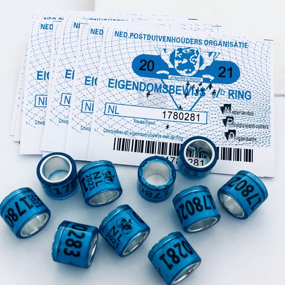 20pcs NL Pigeon rings with letters cards Bird RING... – Vicedeal