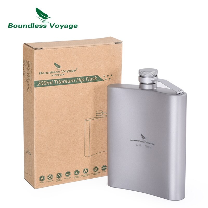 Boundless Voyage Titanium Hip Flask Outdoor Campin... – Grandado