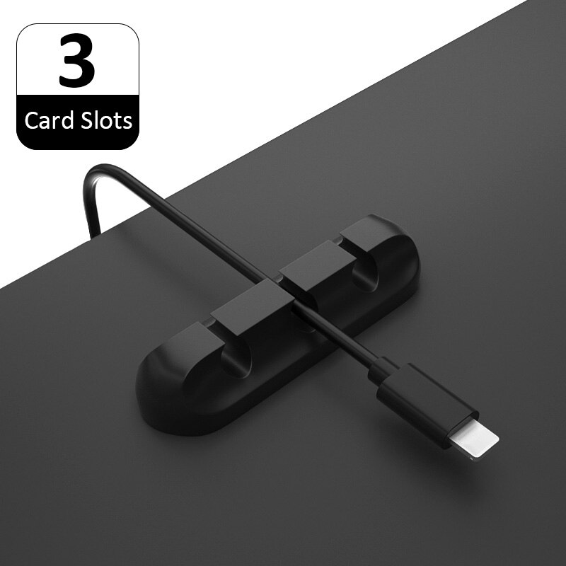 Cable Organizer Silicone USB Cable Winder Desktop ... – Vicedeal