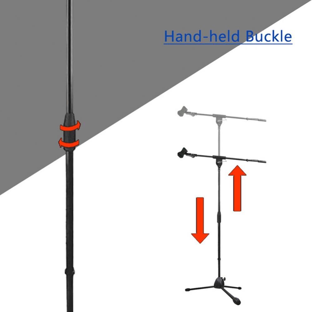 Floor Microphone Tripod Swing Arm Retractable Meta... – Grandado