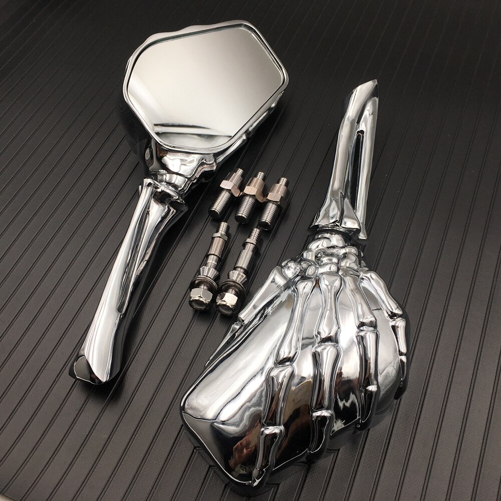 Skull Skeleton Motorcycle Rearview Side Rear View ... – Grandado