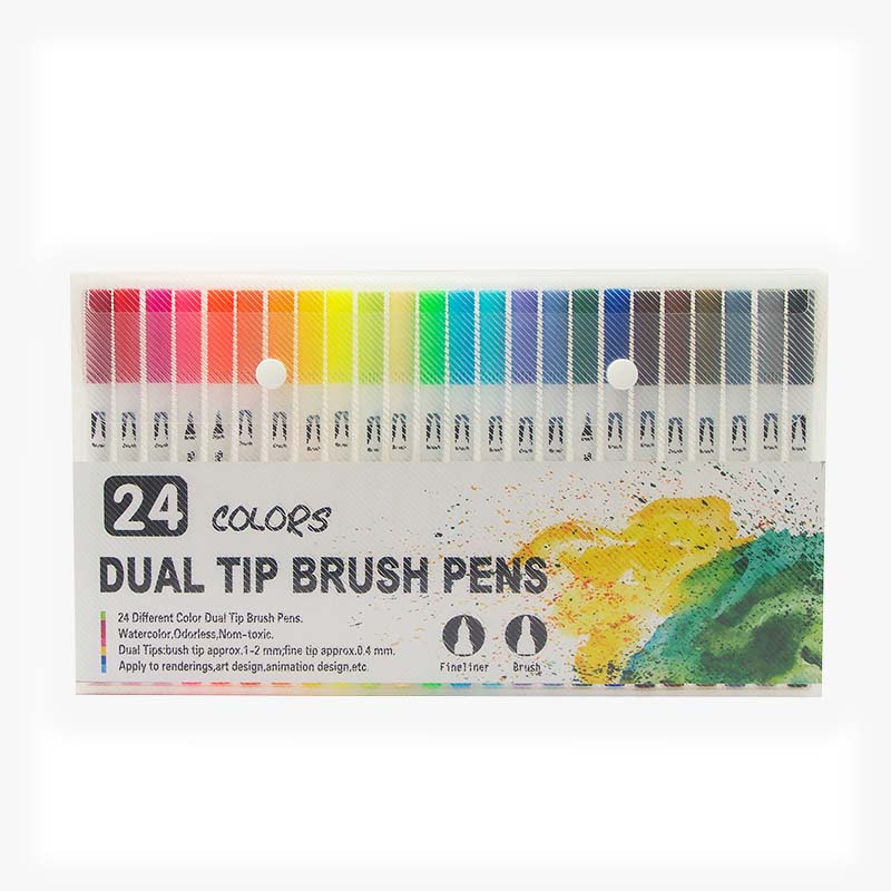 120 Colors Art Markers Dual Tips Coloring Brush Pe... – Grandado