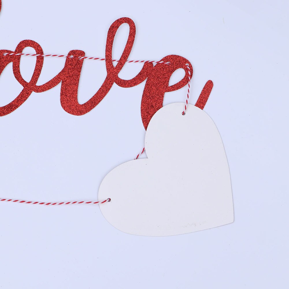 1pc Valentines Day Banner LOVE Letters Hanging Gli... – Vicedeal