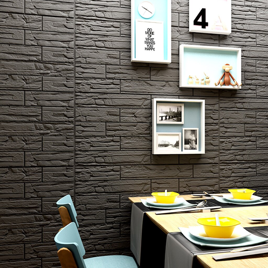 3D baksteen patroon Muurstickers voor woonkamer de... – Grandado