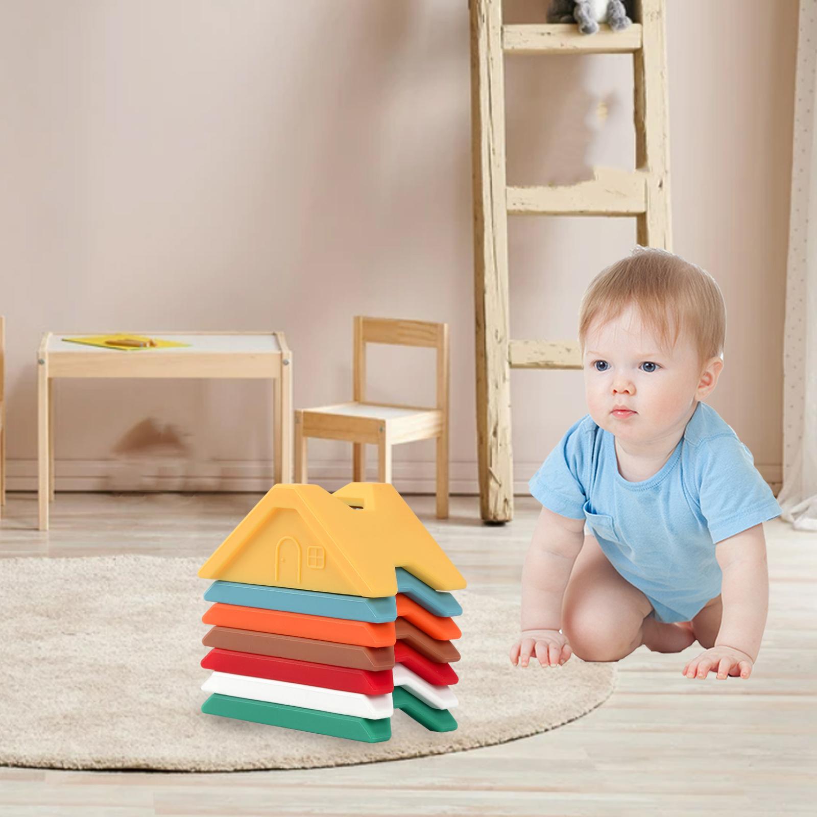 Silicone Stacking Toys Fine Motor Skills Soft Buil... – Vicedeal