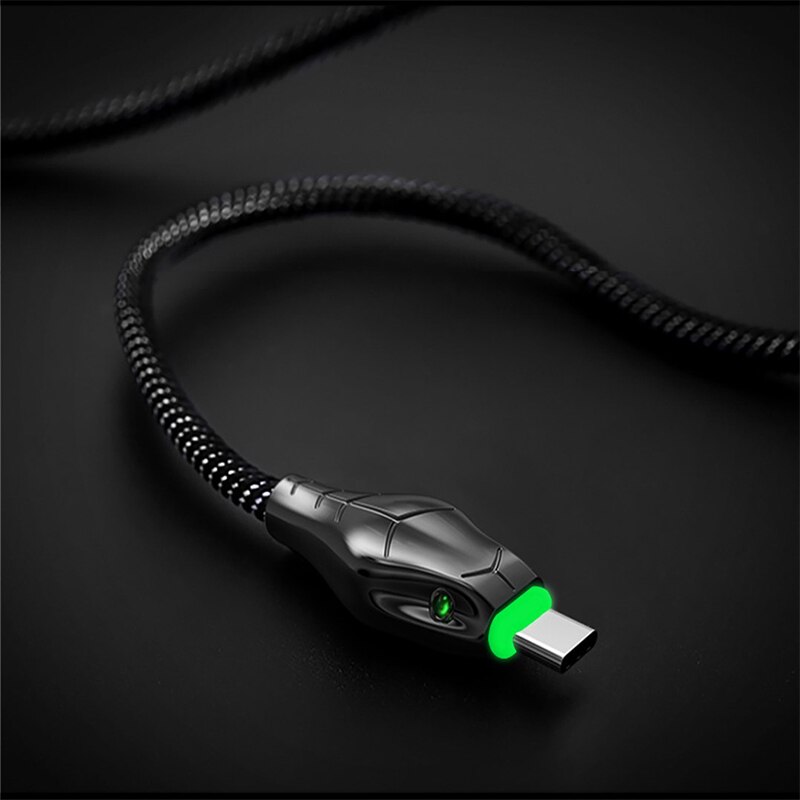 5A Type C Cable Fast Charging Snake head glows 1m/... – Grandado