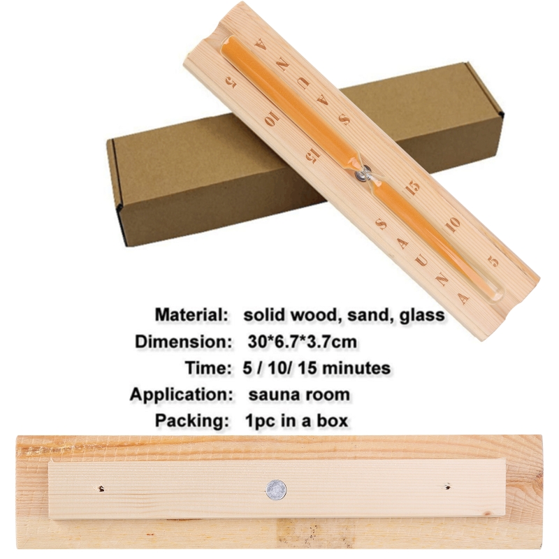 Sauna Room Wooden Sandglass Timer Bathroom 15 Minu... – Grandado