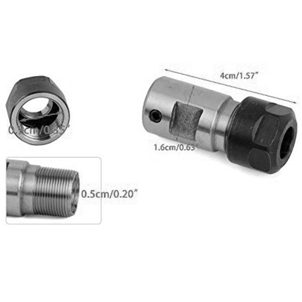 Staal ER11 5 Mm Motor Shaft Spindel Verlengstuk Ho... – Grandado Staal ER11 5 Mm Motor Shaft Spindel Verlengstuk Ho... – Grandado