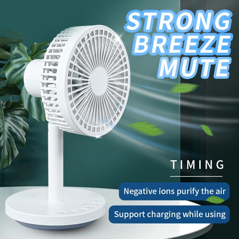 6 Adjustable Speed Oscillating Fan Household Mini ... – Vicedeal