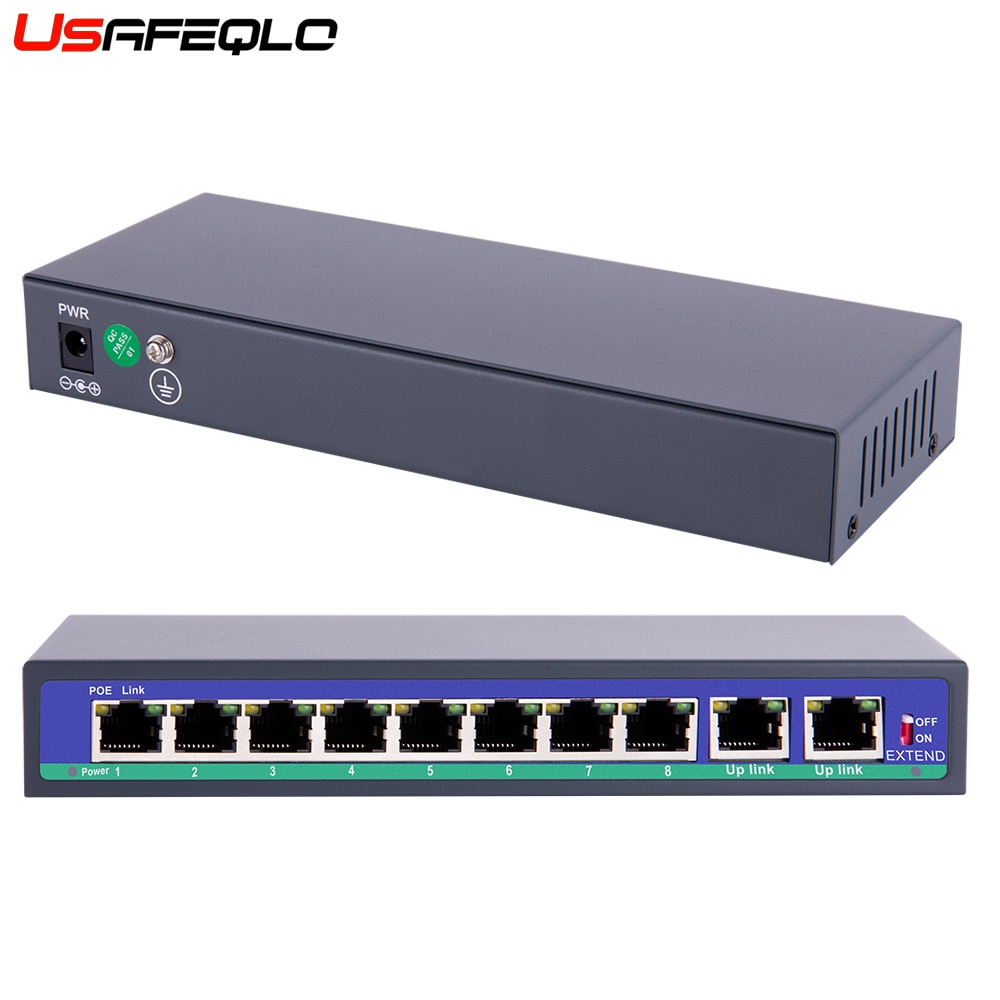 802.3af/at 8ch poe switch 10 porta 10/100 mbps cct... – Grandado